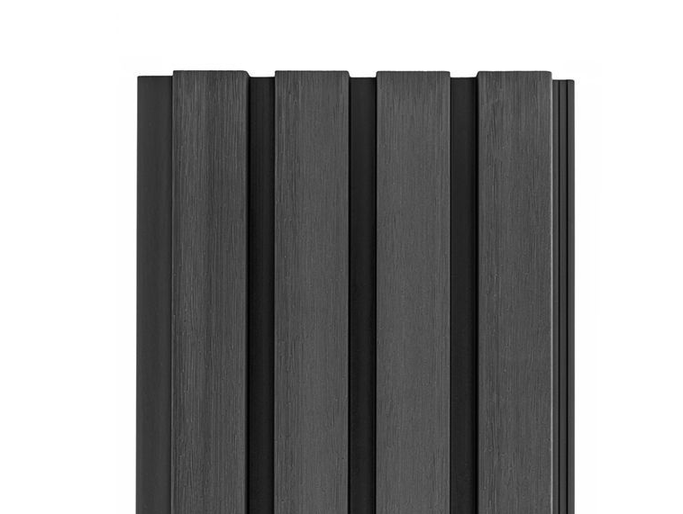 Cladco Composite Slatted Wall Cladding Panels Charcoal 2 5m Roofing Outlet