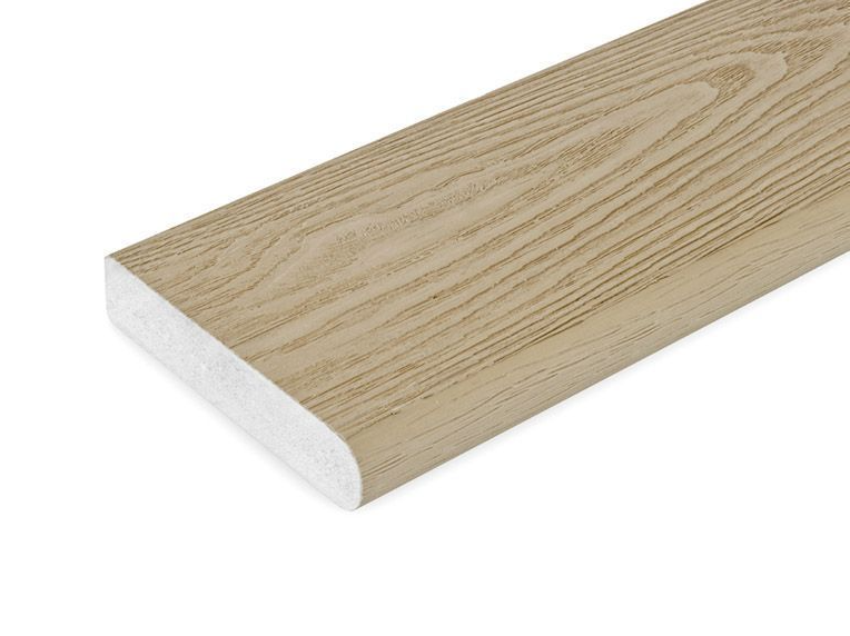 Cladco Nordeck Premium PVC-ASA Woodgrain Effect Bullnose Board - 3.6m