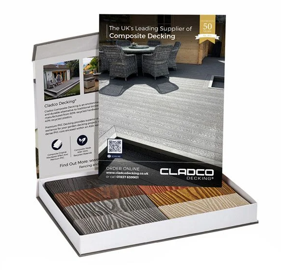 Cladco Woodgrain Effect Composite Decking Sample Pack (Free of Charge) | Roofing Outlet