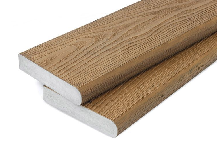 Cladco Premium PVC-ASA Woodgrain Effect Bullnose Board Capstock - 3.6m ...