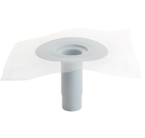 GRP Fibreglass Horizontal Through Wall / Parapet Outlet - 520mm