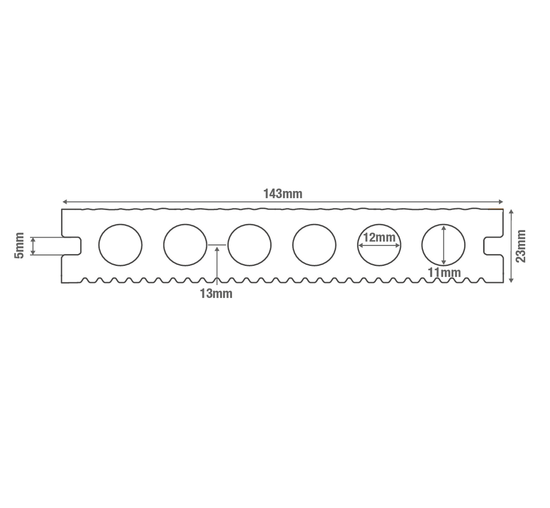 Cladco ProDeck Premium Capped Composite Decking Board - 4m (All Colour