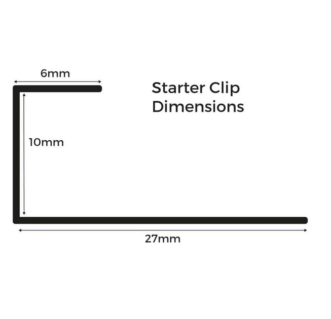 Cladco Composite Decking Starter Clips (Pack of 50) | Roofing Outlet