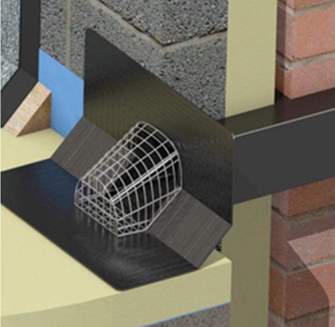 Horizontal Flat Roof Through Wall Parapet Outlets