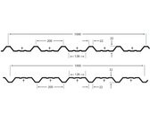 Cladco 32/1000 Box Profile 0.5mm PVC Plastisol Coated Roof Sheet