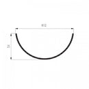 Brett Martin Roundstyle 112mm Cascade Cast Iron Effect Gutter - 2m (BR