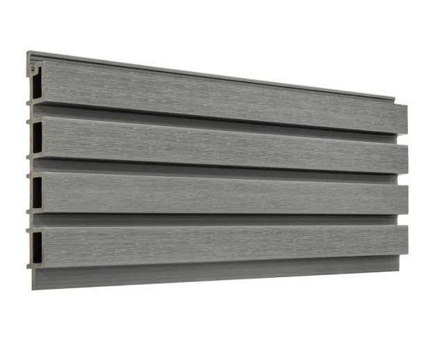 Cladco Composite Slatted Wall Cladding Panels - Stone Grey (2.5m)