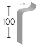 C100 Universal GRP Simulated Lead Flashing Trim - 3m