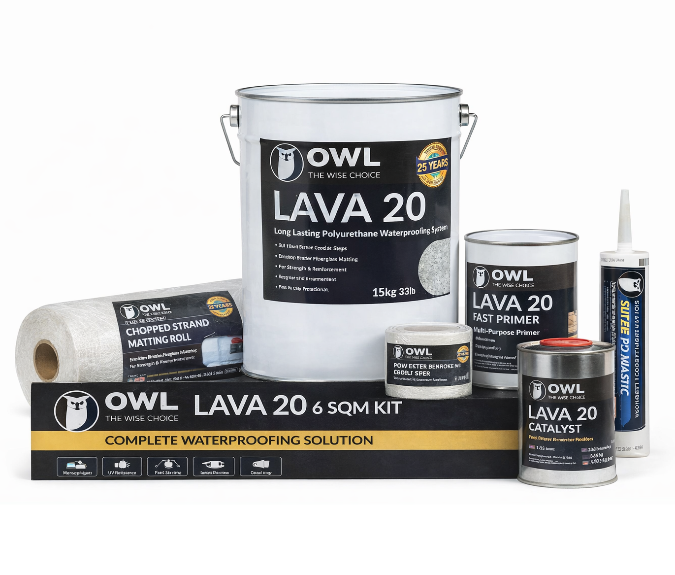 LAVA 20 Kit 20m² Premium Polyurethane Waterproofing - Next Day Delivery