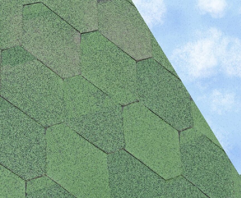 Hexagonal 3 Tab Bitumen Roof Felt Shingles - (2.42m2 Pack)