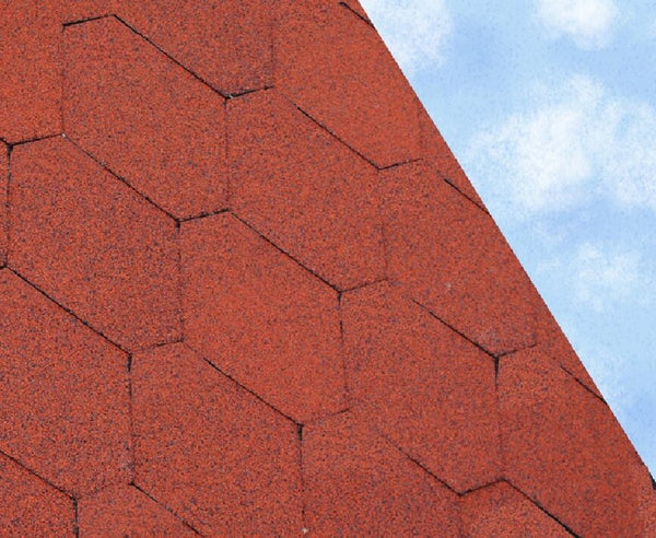 Hexagonal 3 Tab Bitumen Roof Felt Shingles - (2.42m2 Pack)