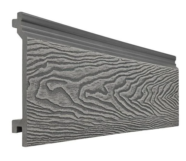 Cladco Composite Woodgrain Effect Wall Cladding Board - Stone Grey (3.