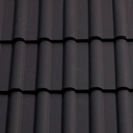 Sandtoft Concrete Double Roman Roof Tile - Dark Grey
