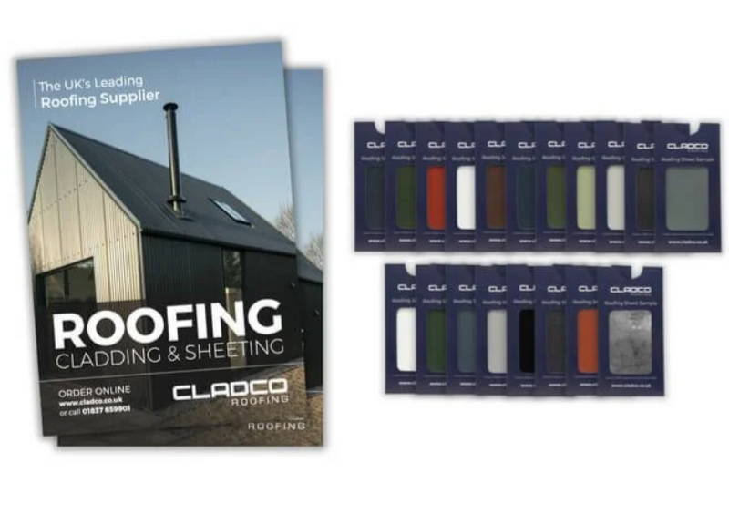 Cladco Colour Swatch Roofing Sample Pack (Free of Charge) | Roofing Outlet