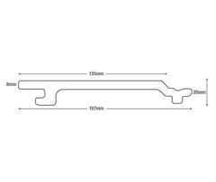 Cladco Composite Wall Cladding Board - Ivory (3.6m) | Roofing Outlet