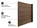 Cladco Composite Fencing Panel - Coffee (3.6m)