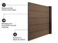 Cladco Composite Fencing Panel - Coffee (3.6m)