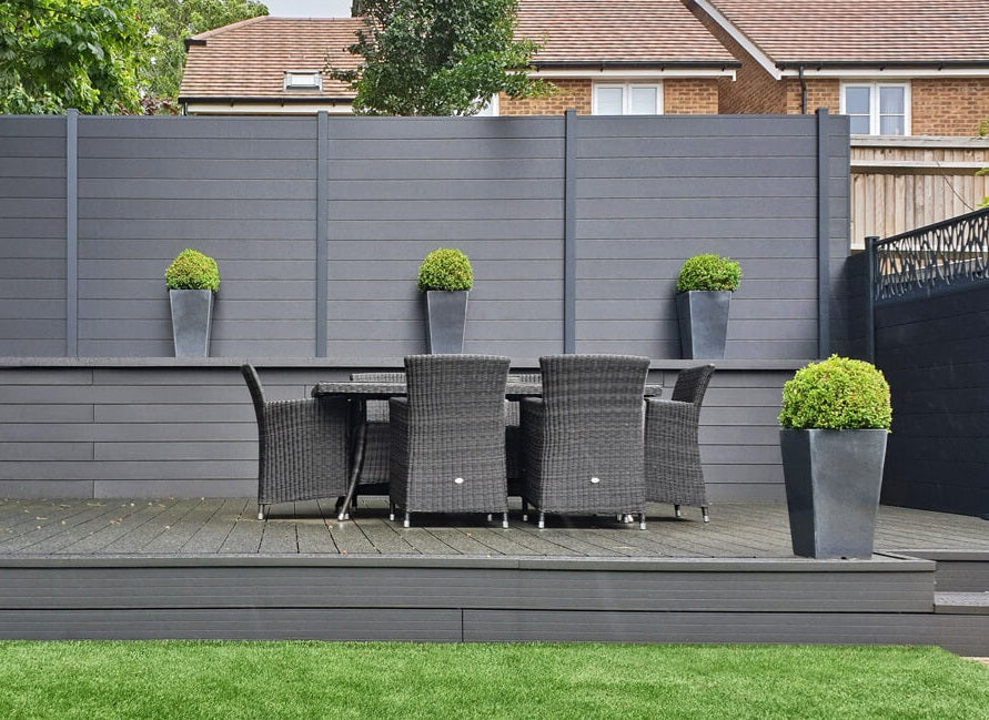 Cladco Composite Fencing Panel - Charcoal (3.6m) | Roofing Outlet