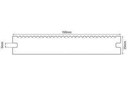 Cladco Solid Commercial Grade Composite Decking Board - Ivory (4m)