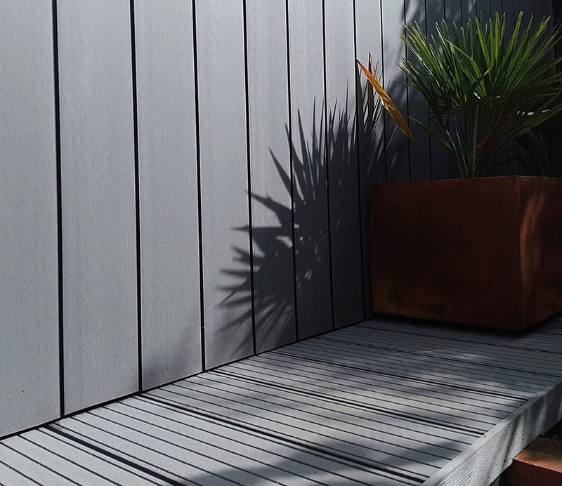 Cladco Composite Wall Cladding Board - Stone Grey (3.6m) | Roofing Outlet