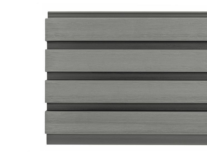 Cladco Composite Slatted Wall Cladding Panels - Stone Grey (2.5m)