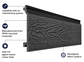 Cladco Signature Woodgrain Composite Wall Cladding Board - Charcoal (3