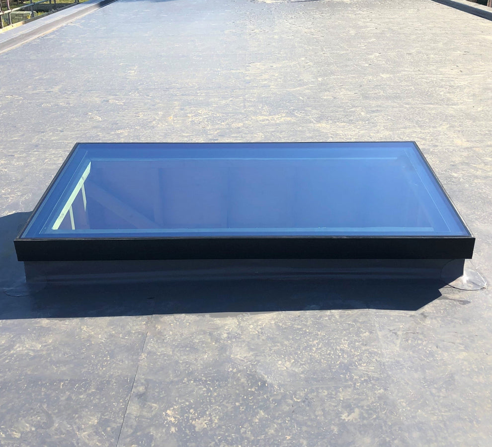 Roofglaze Skyway Fixed Flat Glass Rooflight with Insulated Timber Kurb