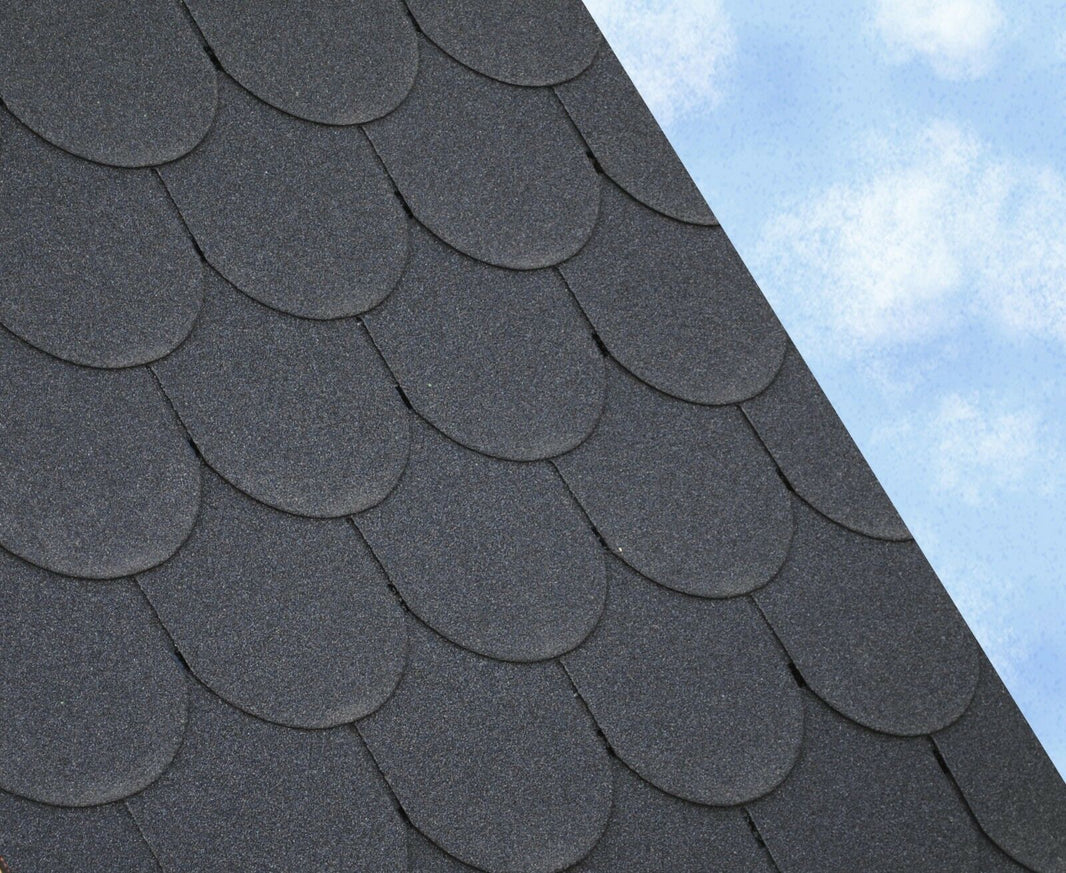 Scallop 3 Tab Bitumen Roof Felt Shingles