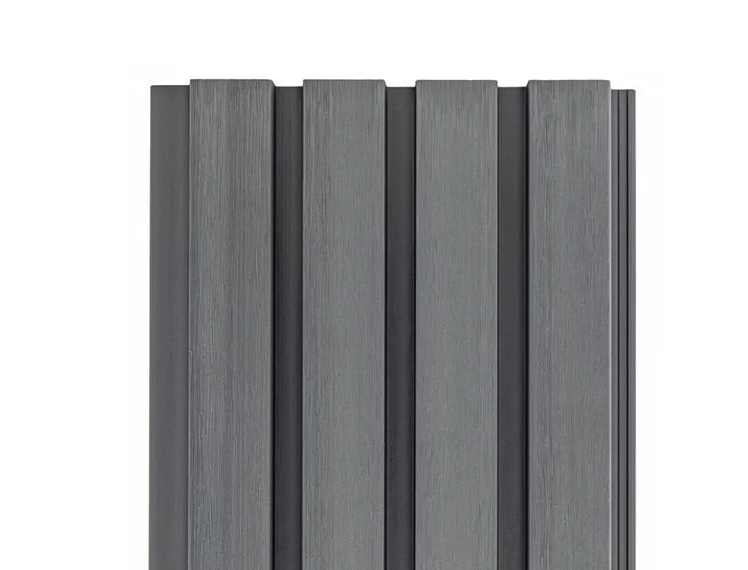 Cladco Composite Slatted Wall Cladding Panels - Silver Grey (2.5m ...