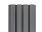 Cladco Composite Slatted Wall Cladding Panels - Silver Grey (2.5m)