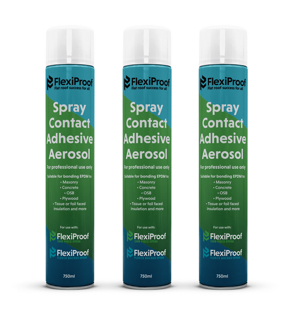 FlexiProof Spray Contact Adhesive Aerosol 750ml | Roofing Outlet