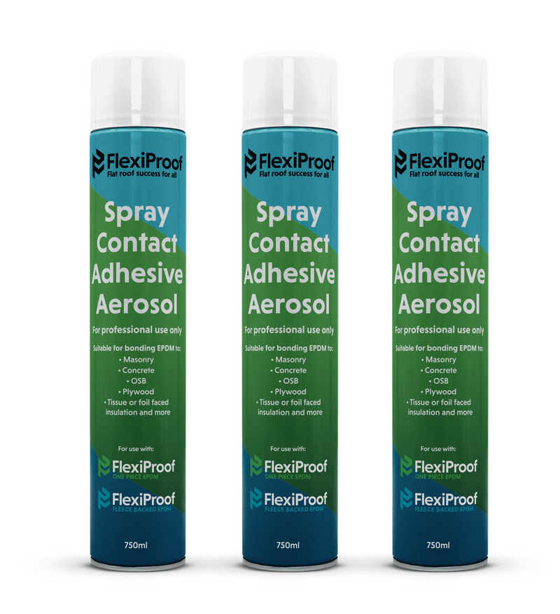 FlexiProof Spray Contact Adhesive Aerosol 750ml | Roofing Outlet