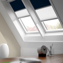 VELUX DFD FK08 1025 Duo Blackout and Pleated Blind - White & White