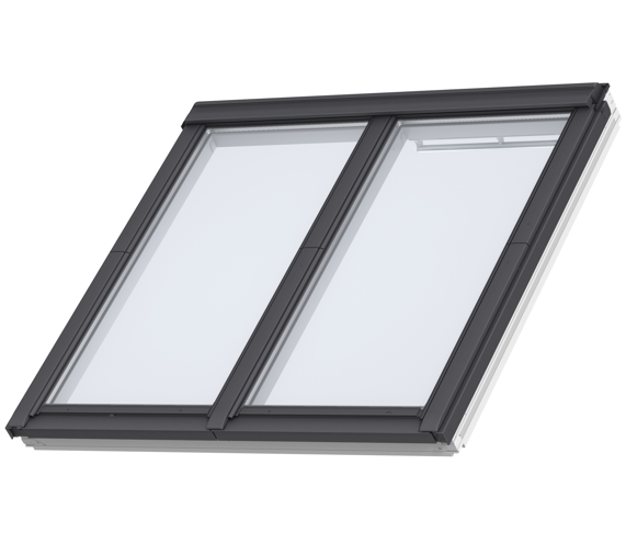 VELUX GPLS FFK08 2070 2-in-1 Double Glazed Top-Hung Window (127 x 140c ...