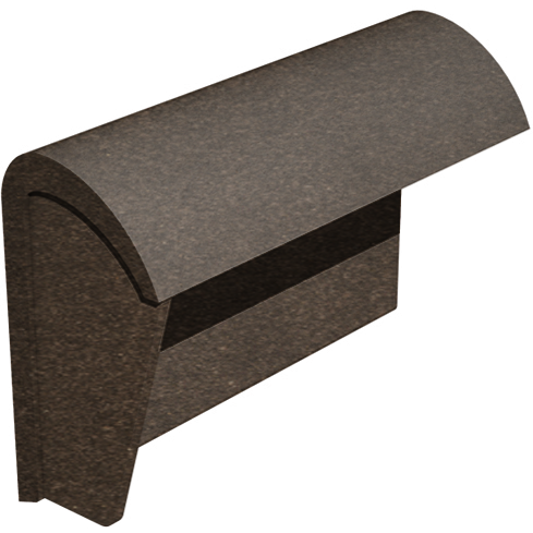 Marley Concrete Segmental Mono Stop End Ridge | Roofing Outlet