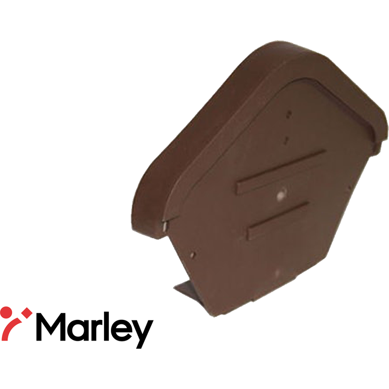 Marley Universal Dry Verge Modern Ridge End Cap | Roofing Outlet