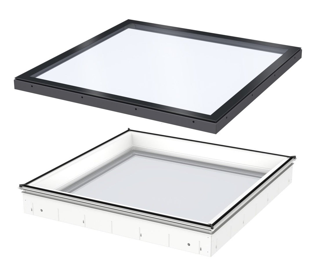 VELUX CVU 060060 S06Q Electric Flat Glass Rooflight Package 60 x 60 cm