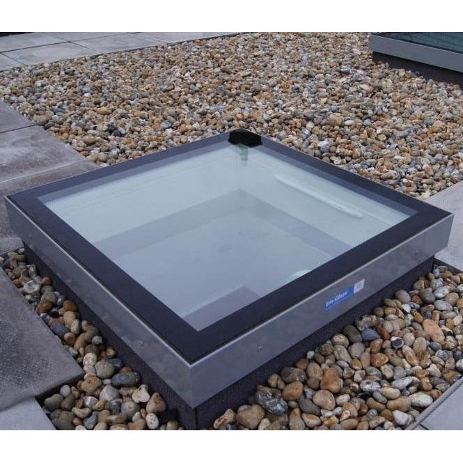 Whitesales Em-Glaze Flat Glass Rooflight with Electrically Opening PVC ...