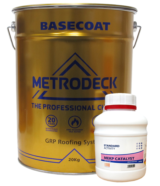 Metrodeck GRP Roofing Base Resin 20kg (including Catalyst) | Roofing Outlet