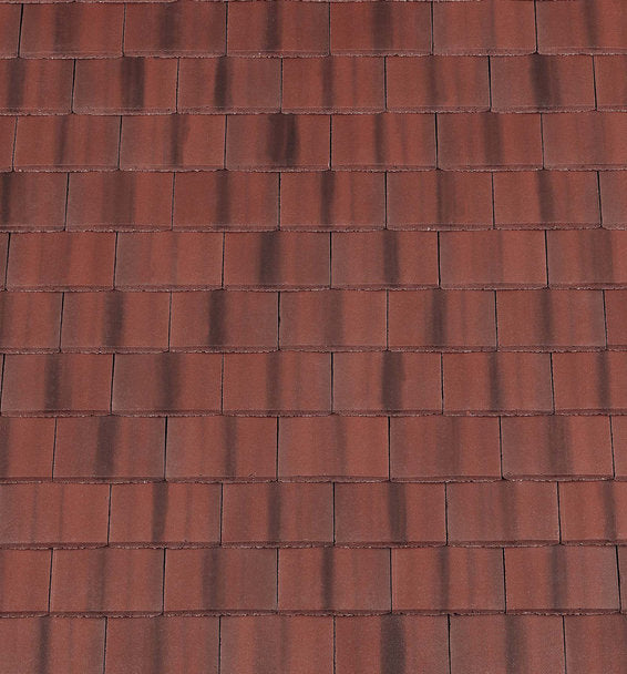 Redland Concrete Plain Roof Tile - Rustic Red | Roofing Outlet