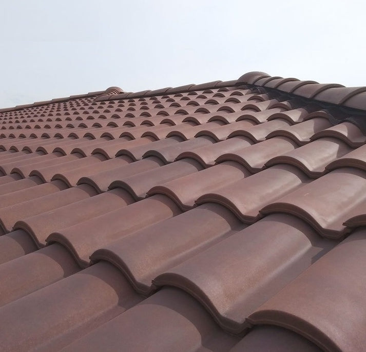 Selectum Clay Interlocking Low Pitch Roof Tile 10° - Rustic Red