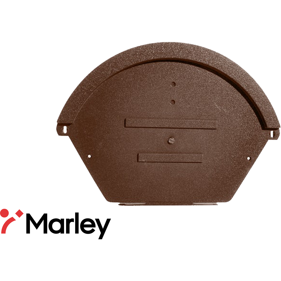 Marley Universal Dry Verge Segmental Ridge End Cap | Roofing Outlet