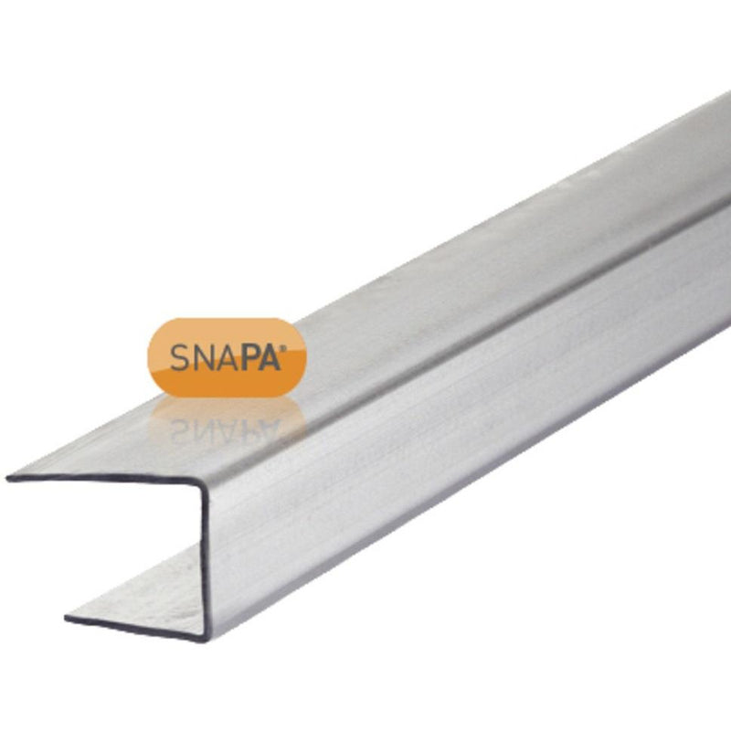 SNAPA® PVC Lean-to Gable Bar with End Cap | Roofing Outlet