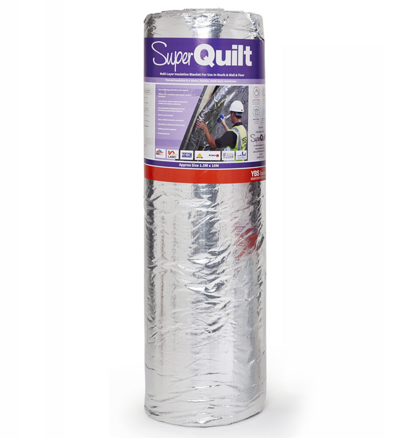 YBS SuperQuilt Multi-Layer Foil Insulation - 15m2 (1.5m x 10m ...