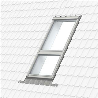 VELUX GIU SK34 0068 Triple Glazed White Polyurethane Fixed Element (11 ...