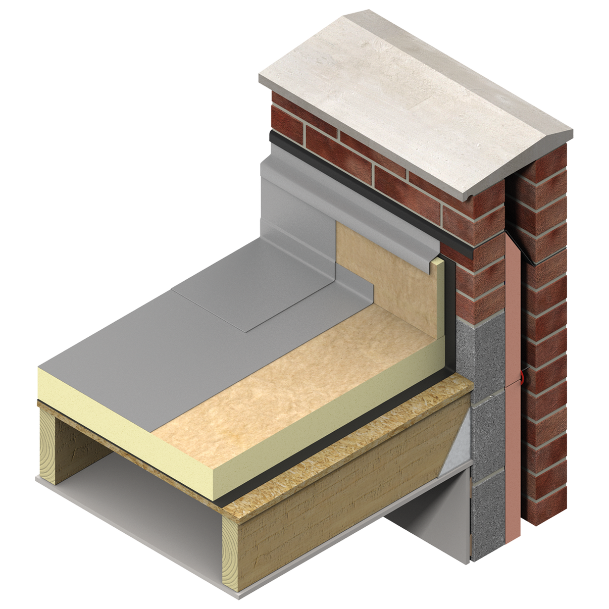 Kingspan Thermaroof TR27 Flat Roof Insulation - 1200mm x 1200mm x 80mm