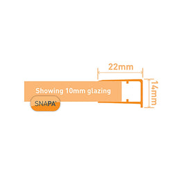SNAPA® Snap-Fix PVC Drip Trim White - 2100mm
