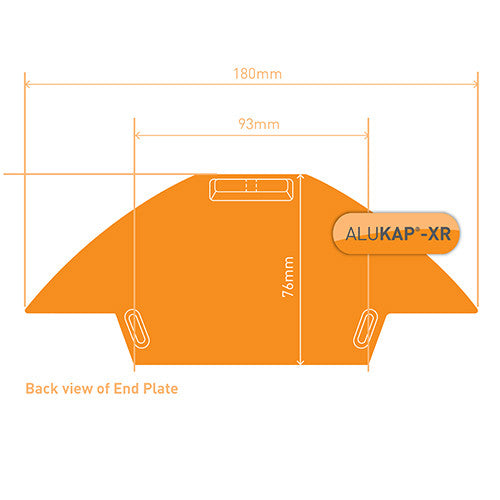 ALUKAP®-XR Aluminium Ridge Bar End Cap | Roofing Outlet