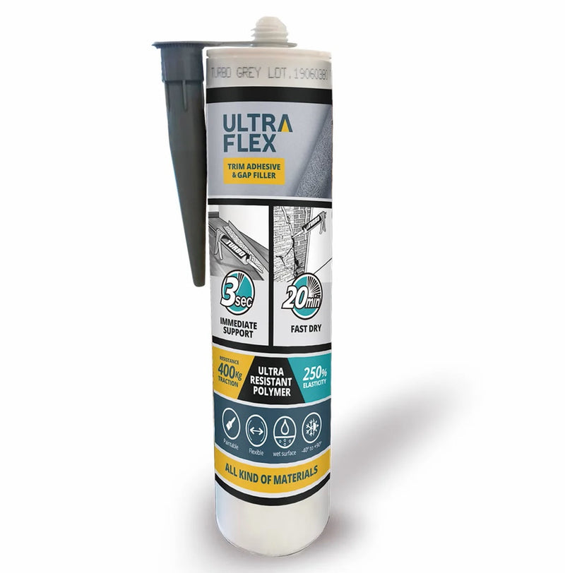 Ultraflex Gap Filling Adhesive 290ml - Grey | Roofing Outlet