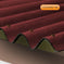 Corrapol-BT - Corrugated Bitumen Roof Sheet - Red (2000 x 930mm)